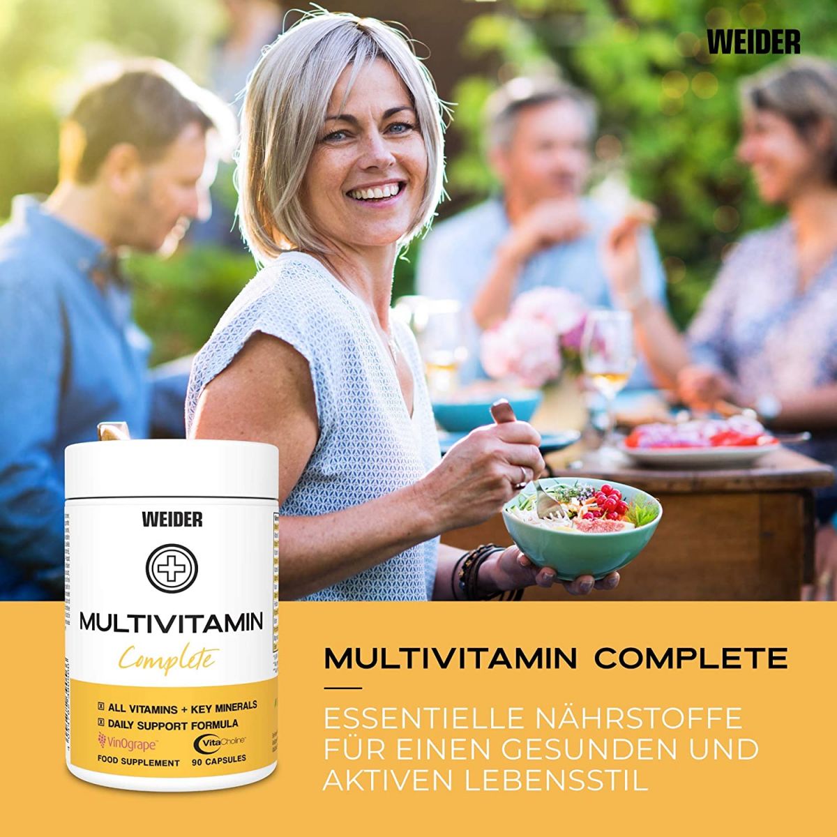 Weider Multivitamin Complete 90 kapslí, vitamíny, minerály, cholin a ...